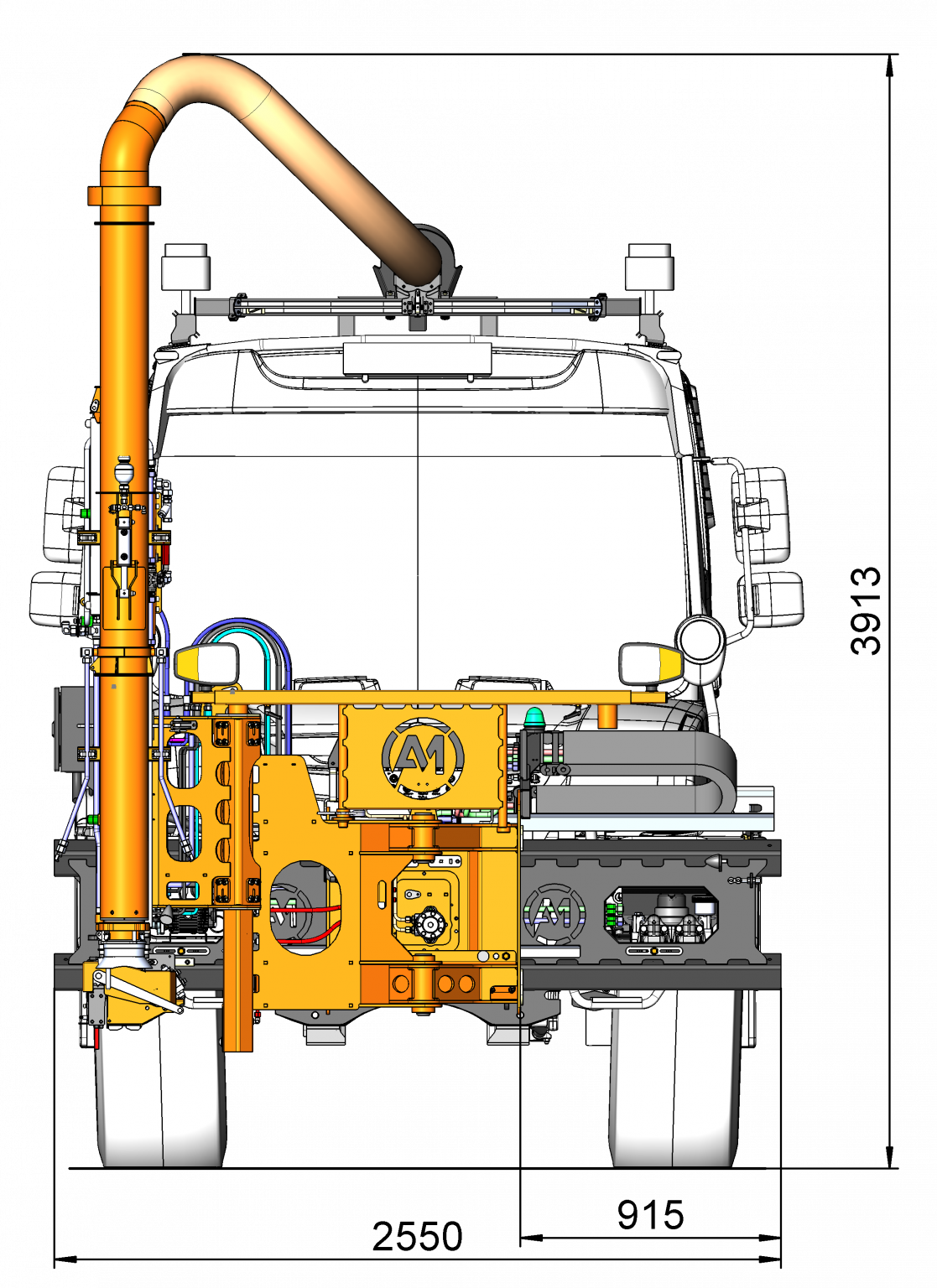 Unimog mit GC900 – Allroundmaster – Sinkkastenreiniger und Schlammfänge